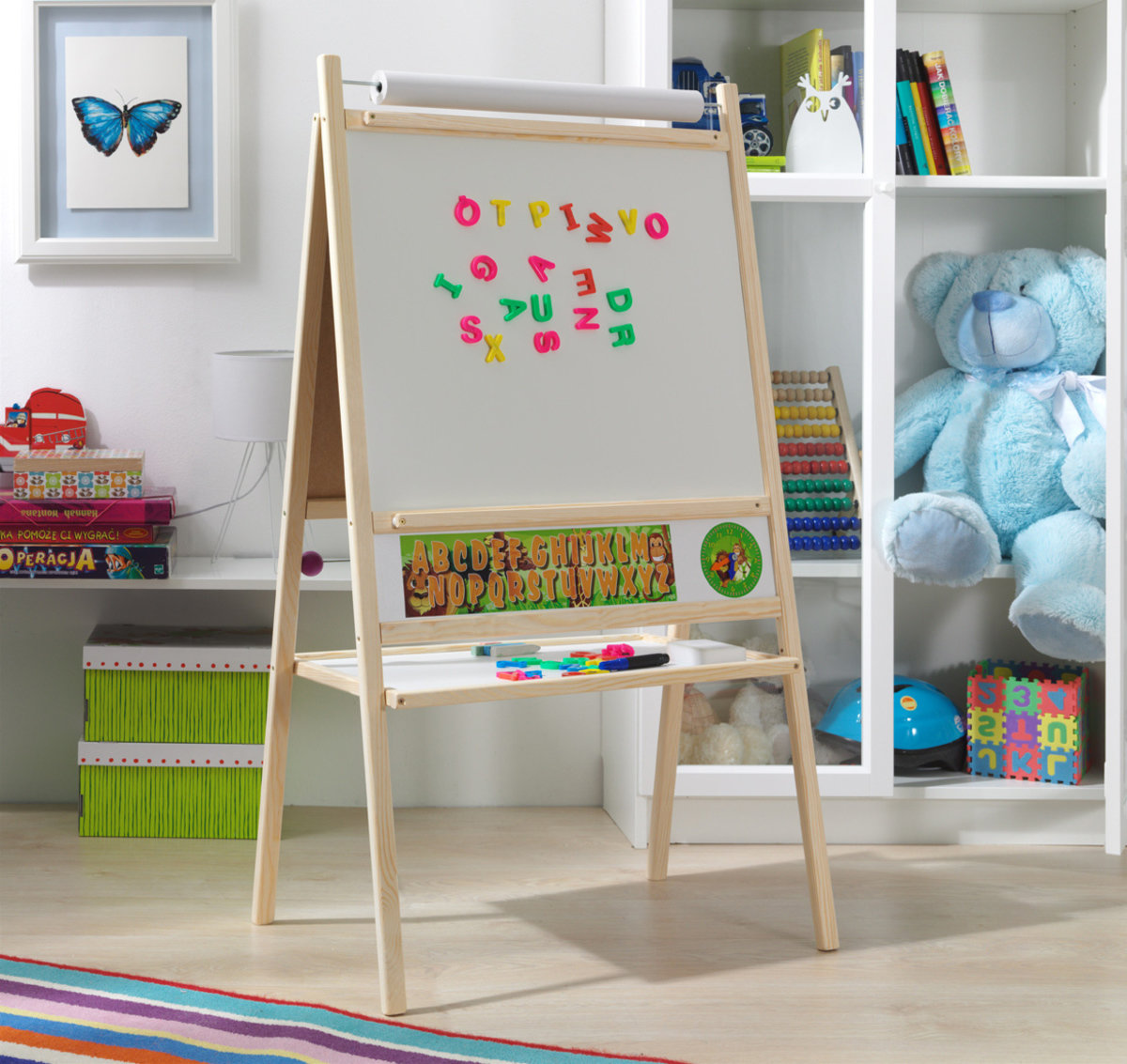 Detská magnetická tabuľa 4v1 - banaby.sk